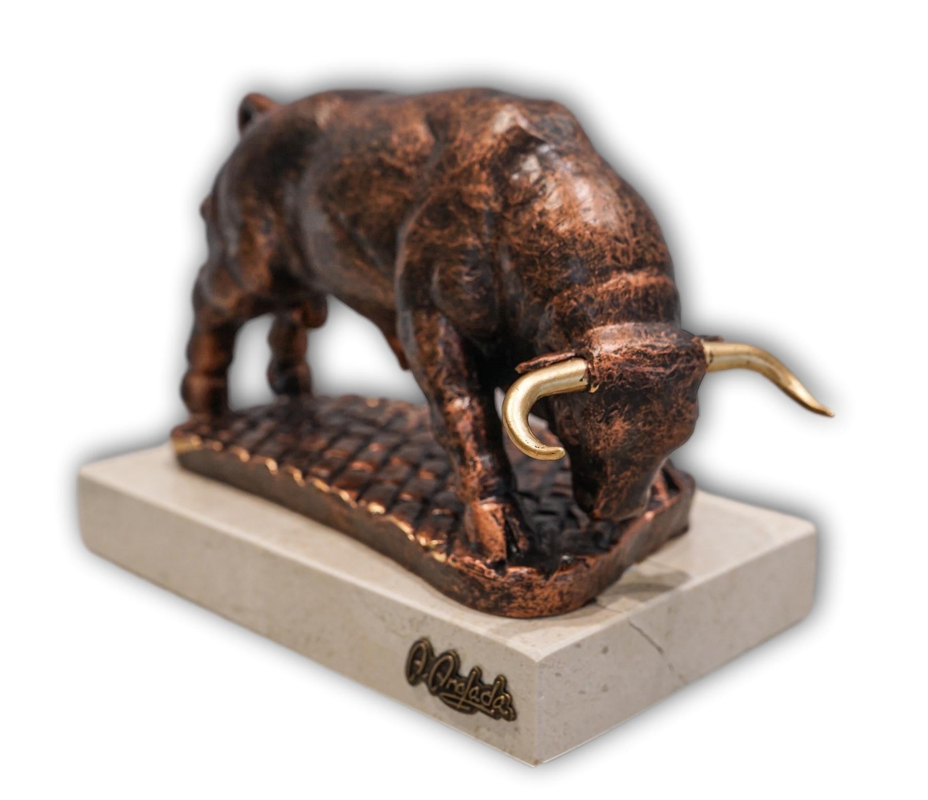 Escultura de animales "Toro Americano" - Anglada Esculturas
